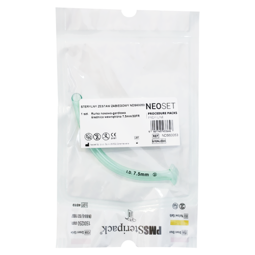 Rurka nosowo-gardłowa 7.5 mm / 30FR sterylna NEOSET - 1 szt. / REF ...